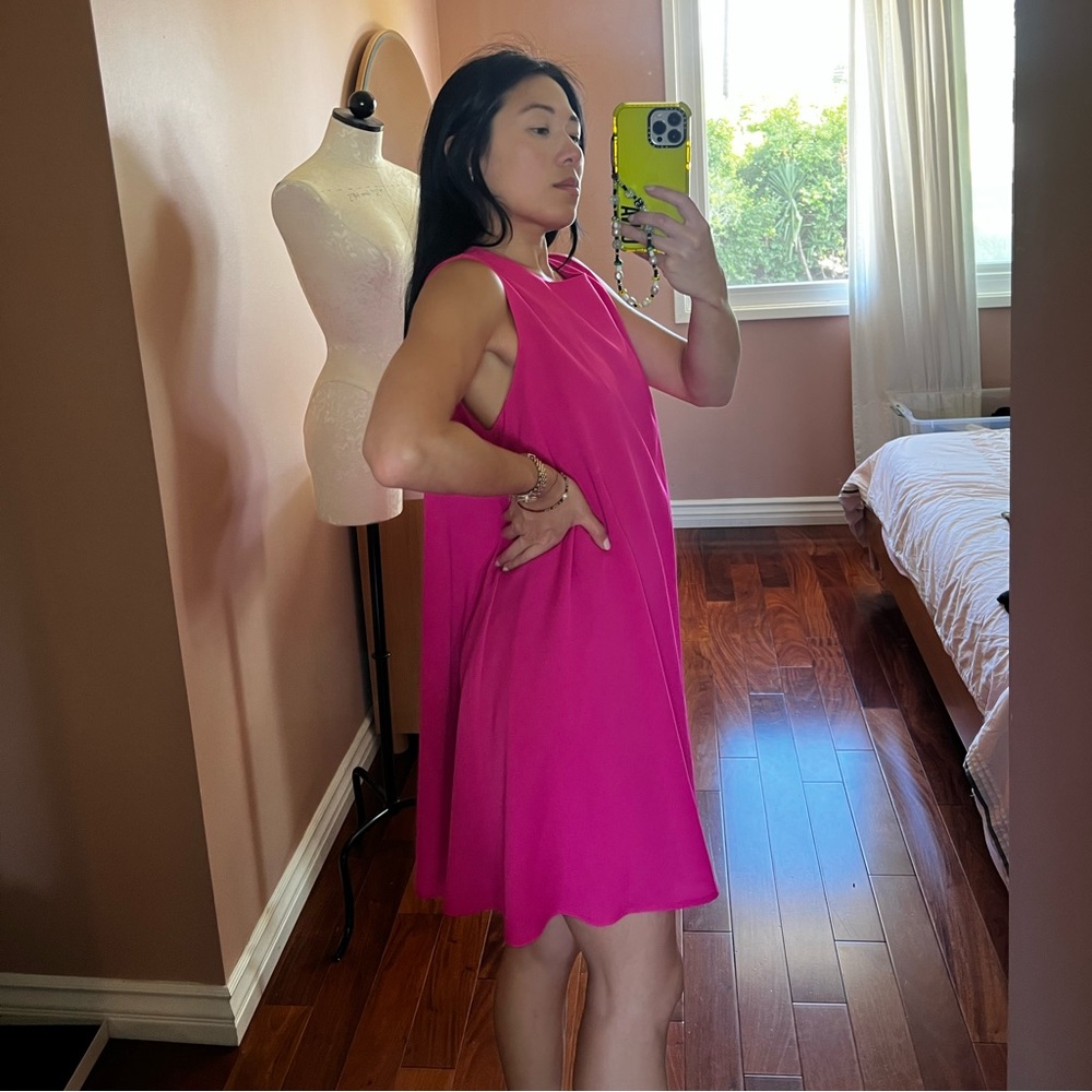 Barbie Pink Trapeze Shift Dress - Gem